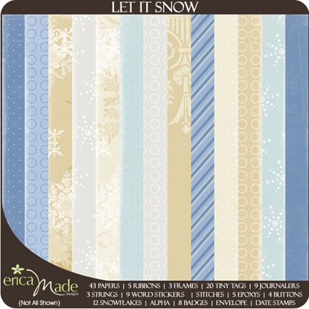 Digital Scrapbook Kit: Let It Snow - Confessions of a Homeschooler